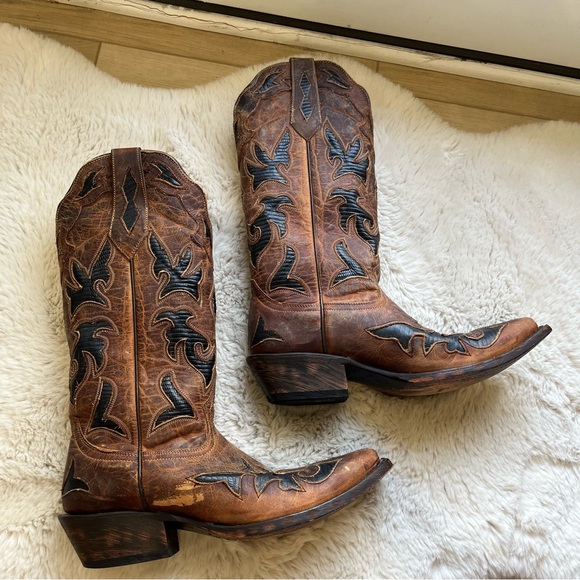 Johnny Ringo | Shoes | Johnny Ringo Brown Leather Black Lizard Inlay ...